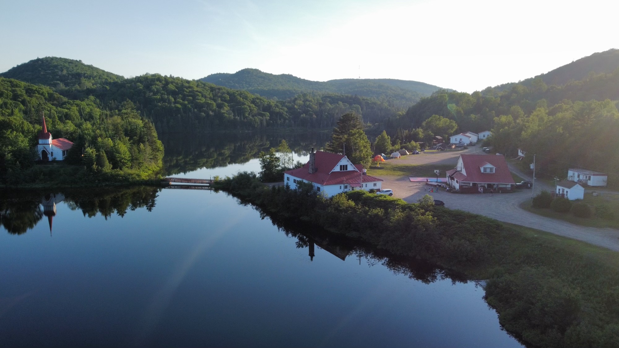 Camp – Drone photo – Kinkora Activity Camp